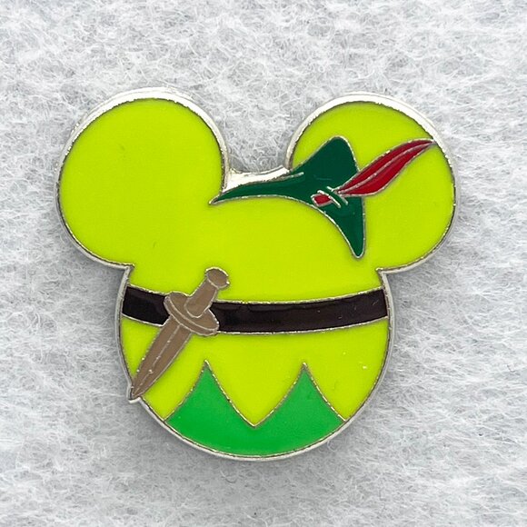 Disney | Jewelry | 525 Disney Peter Pan Mickey Mouse Icon Pin | Poshmark